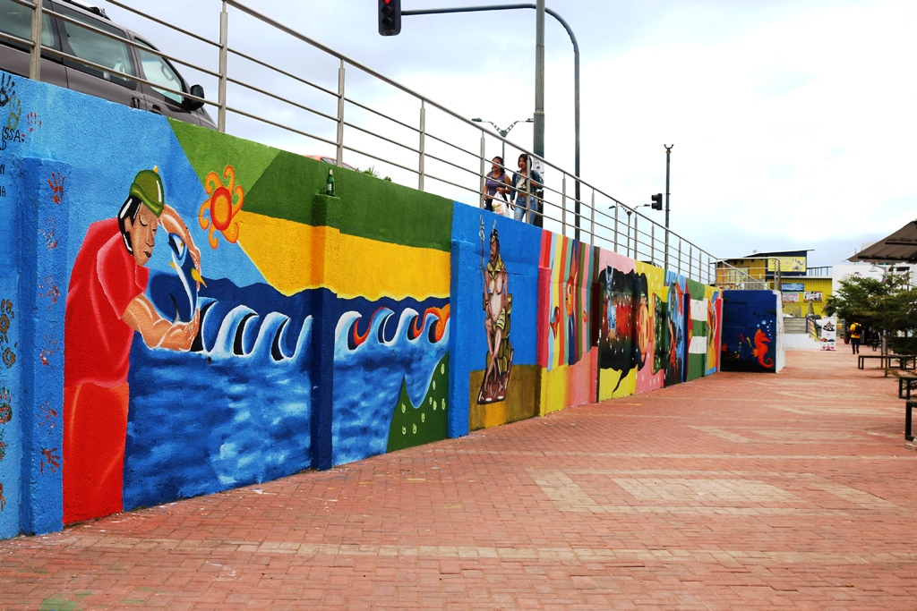 Mi ciudad es Arte, Manta, tramo de mural – REVISTA DE MANABÍ