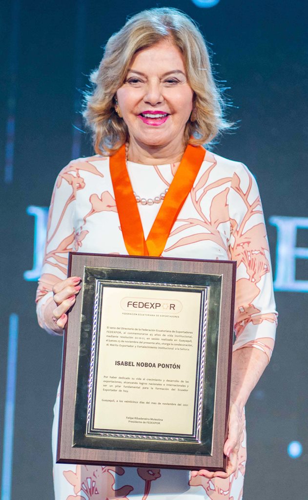Fedexpor reconoce a Isabel Noboa como “empresaria destacada del año ...
